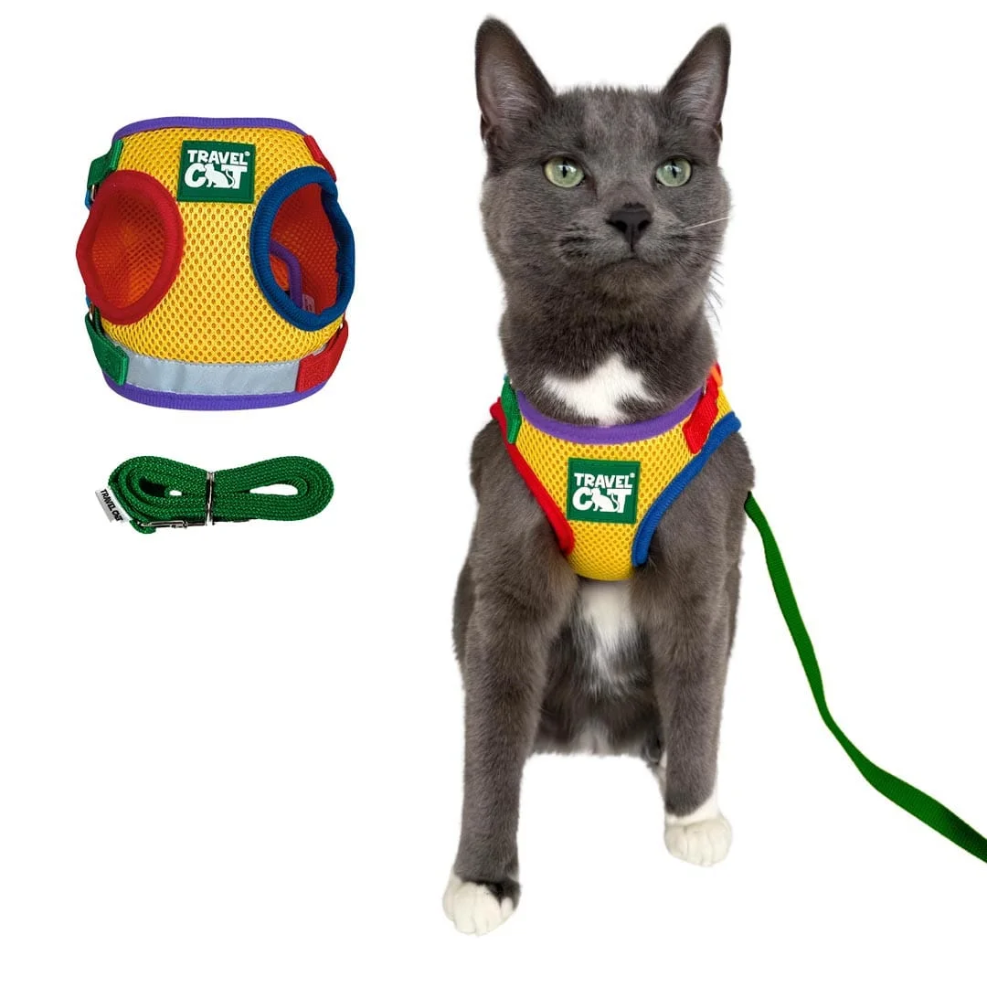 "The Rainbow" Limited Edition Cat Harness & Leash Set - Borderfree
