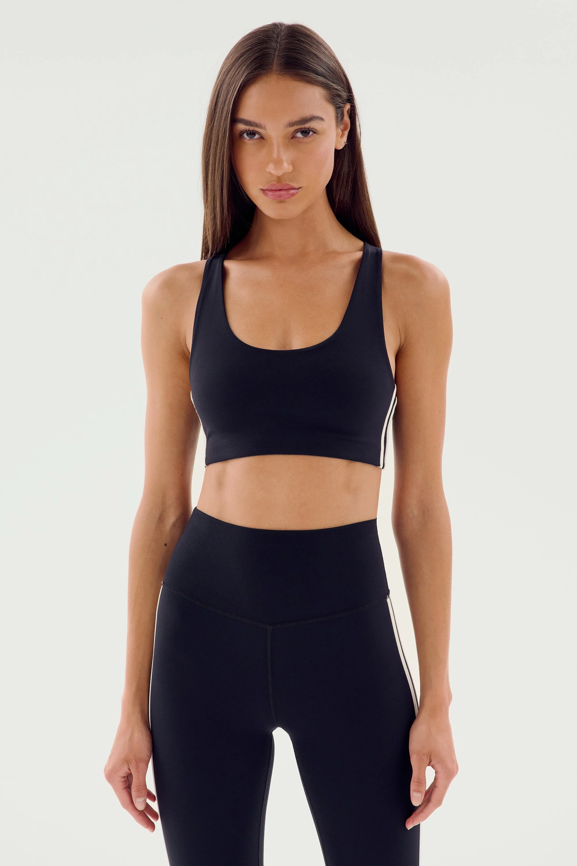 Ella Airweight Bra - Black/White - Borderfree