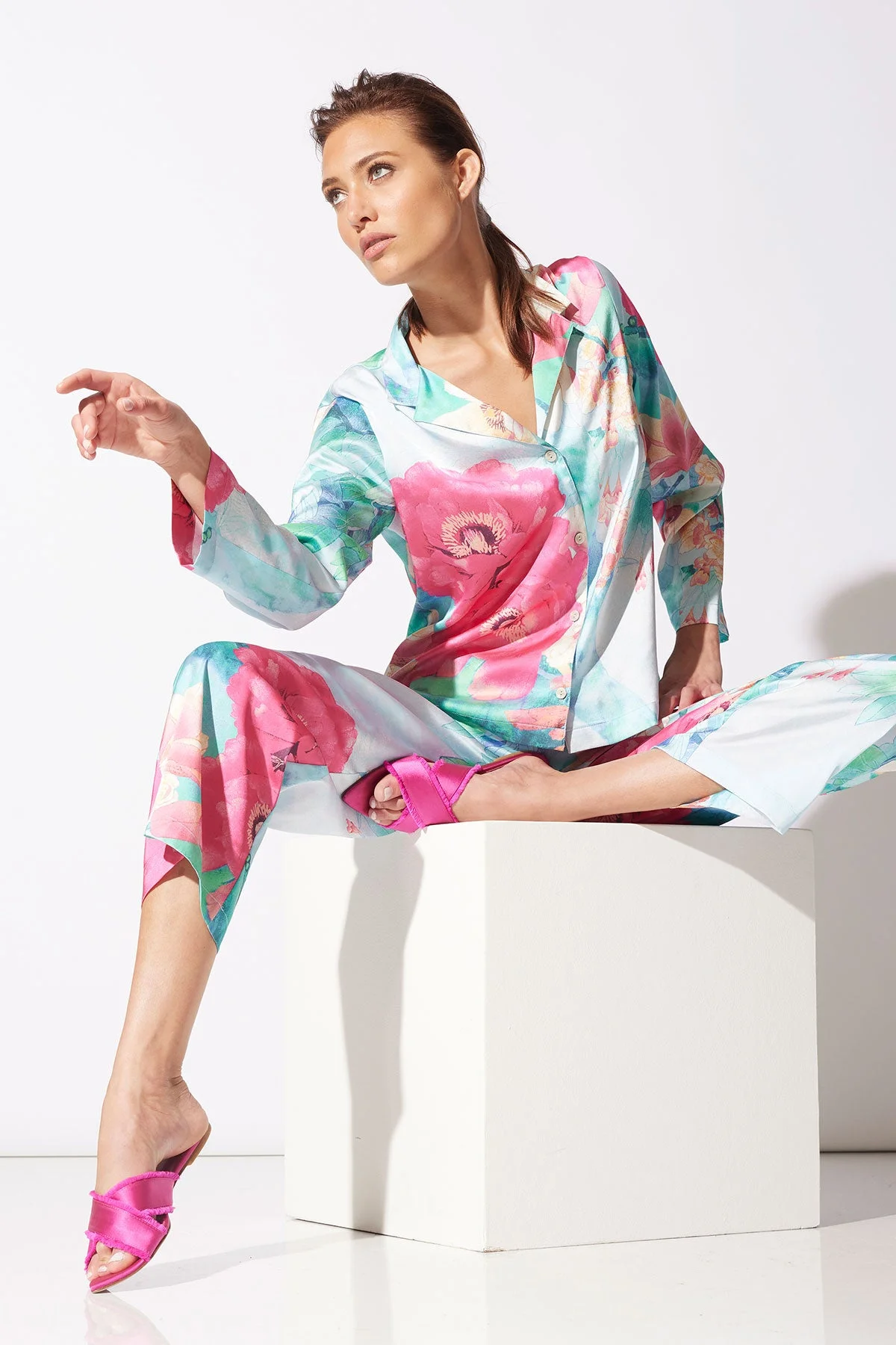 Floral Garden Notch PJ - Borderfree