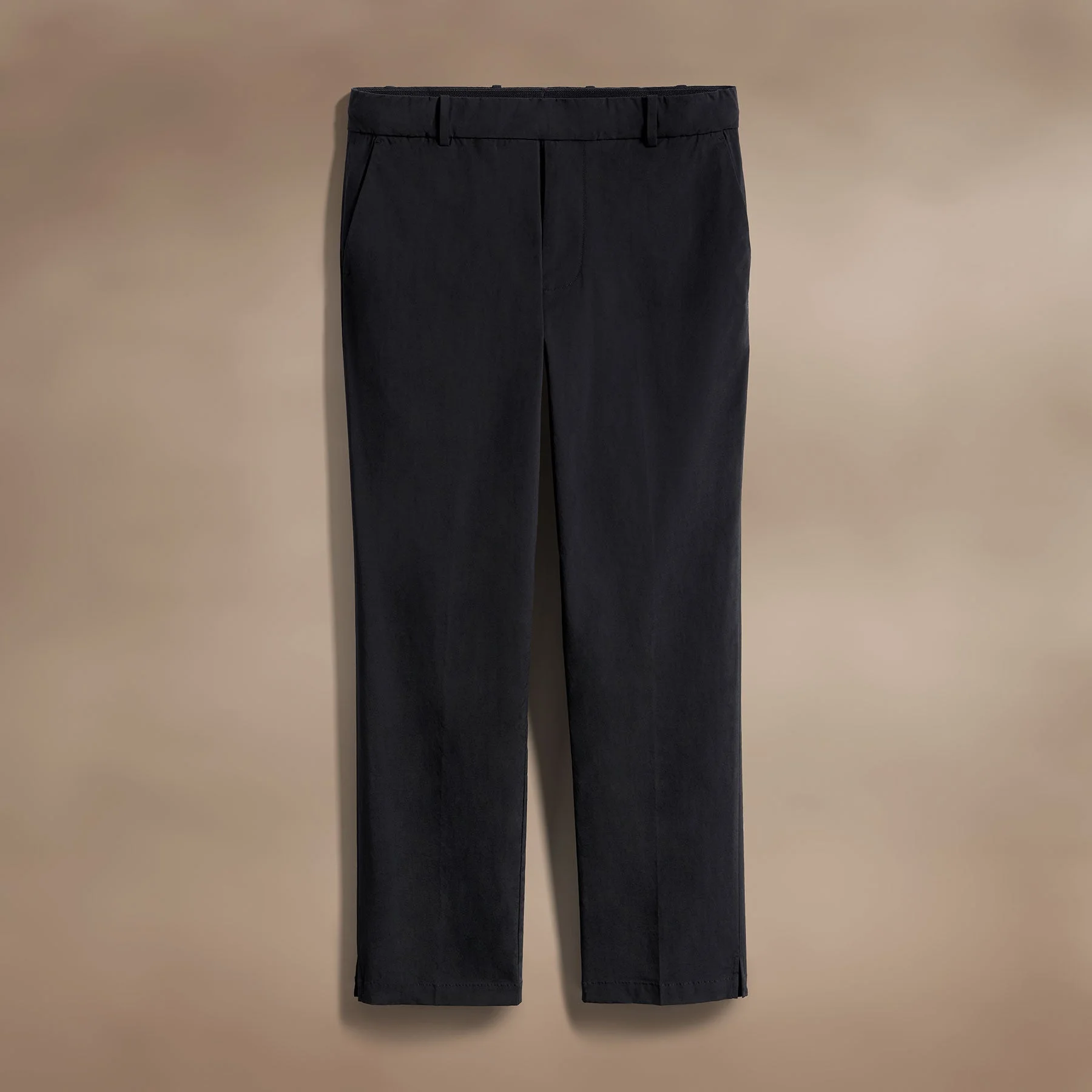 Cotton Poplin Trouser - Black - Borderfree