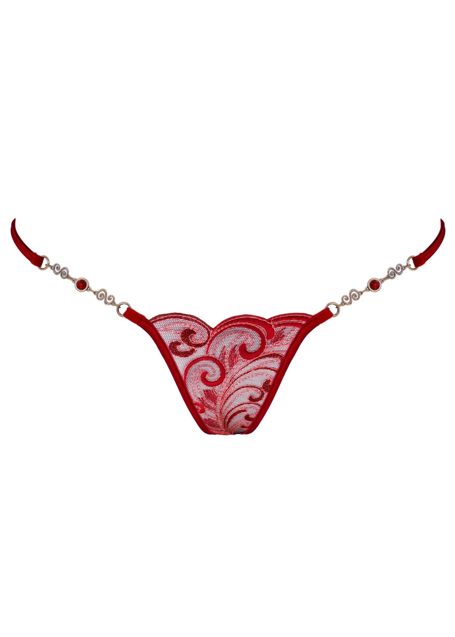 Red Love Luxury Mini G-String - Borderfree