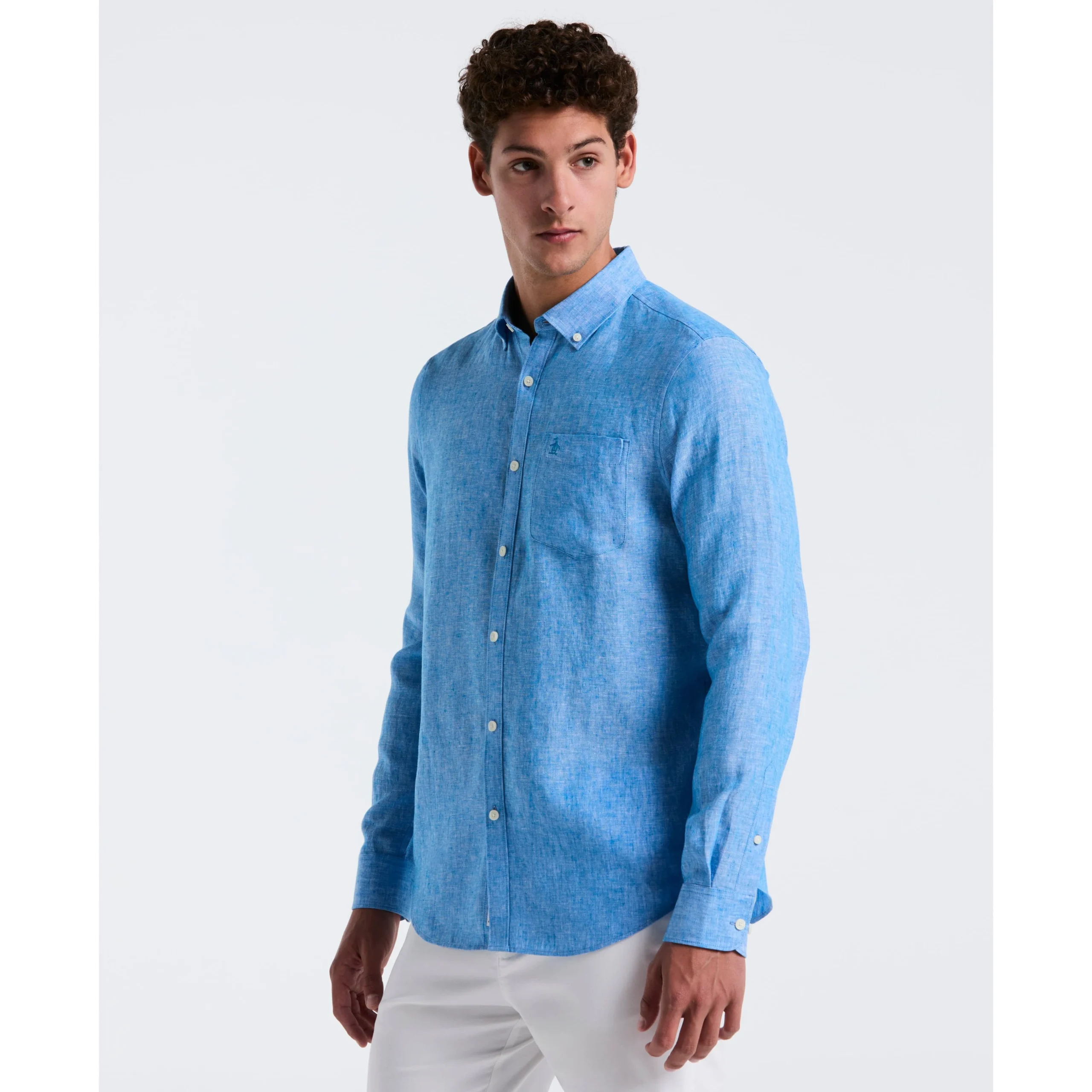 Long Sleeve Washed Linen Shirt - Borderfree