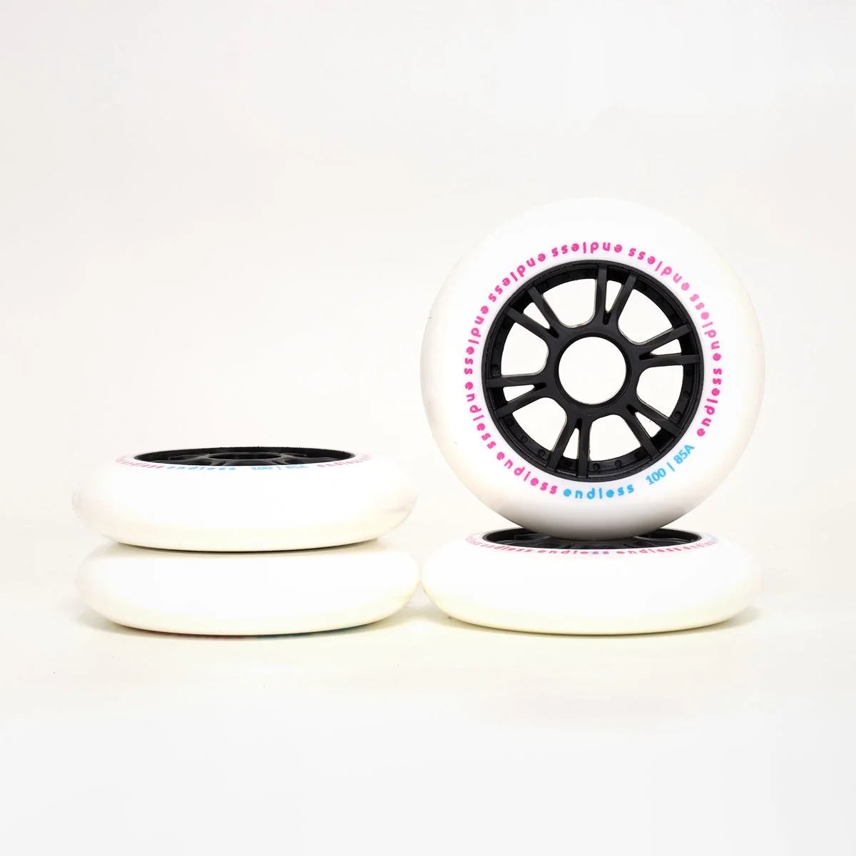 Endless 100mm / 85a Wheels - White - Borderfree