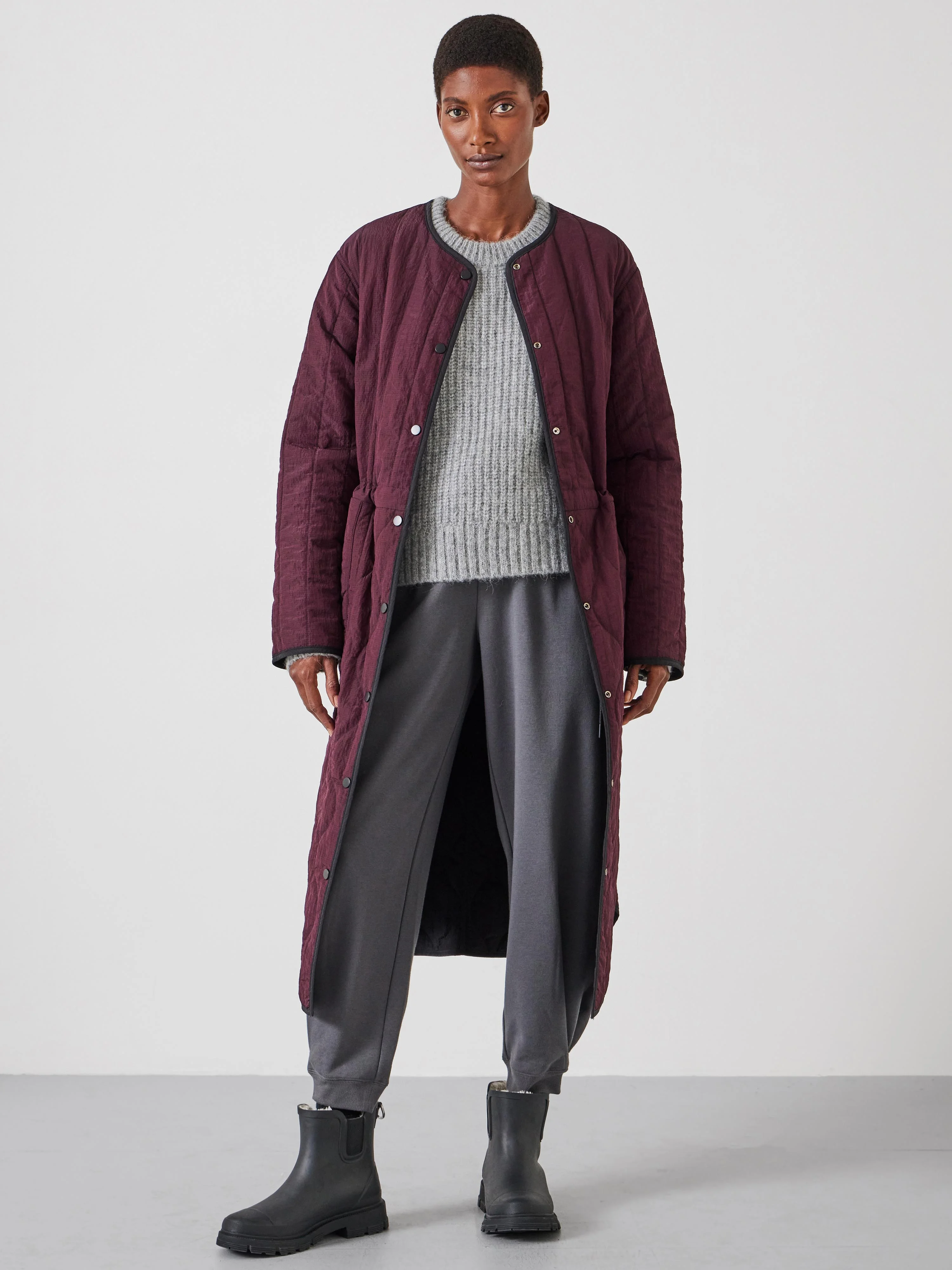 hush Quilted Reversible Jacket - Borderfree