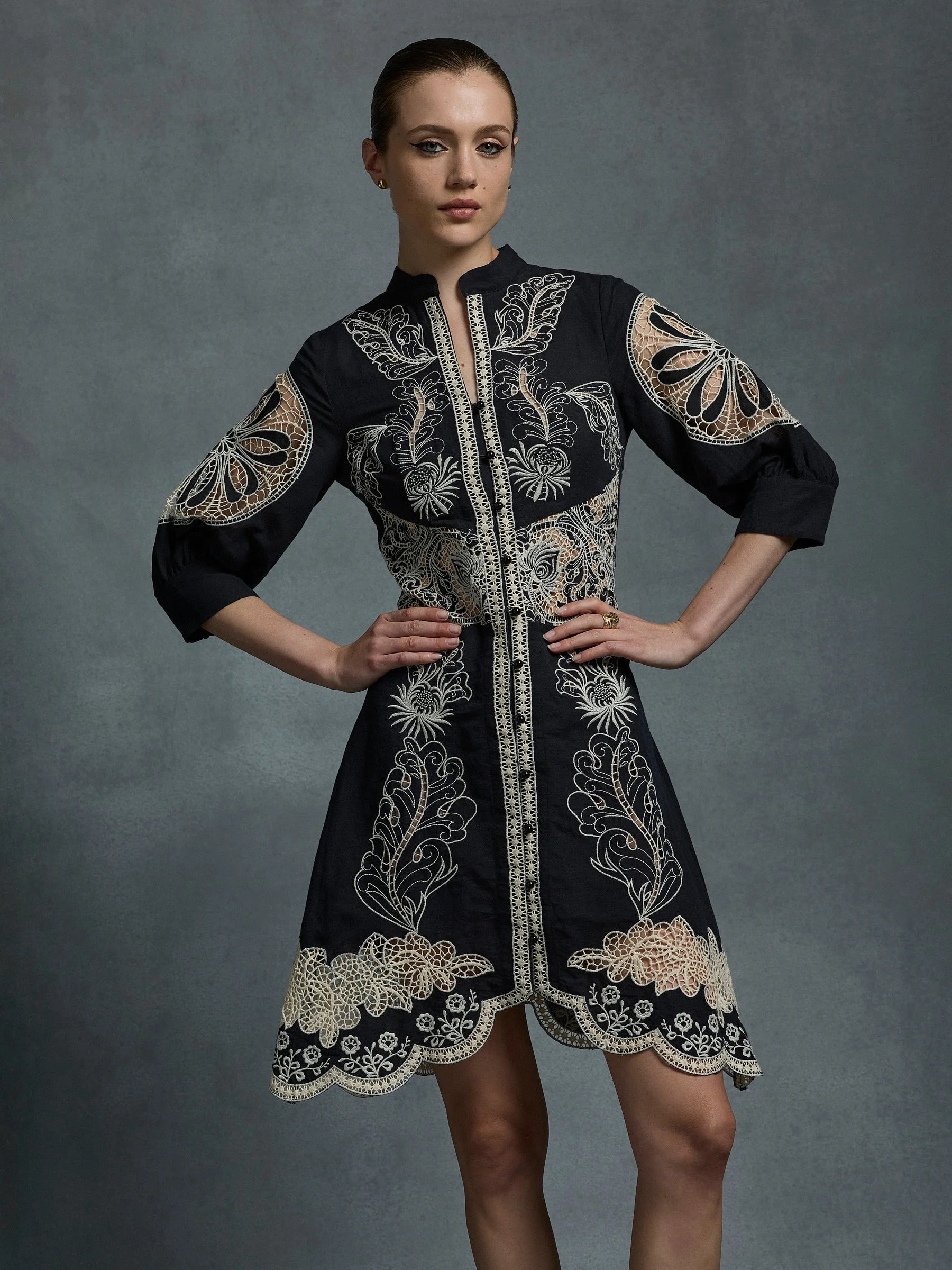 Alma Short Dress (Size 8 + 10 Only) - Borderfree