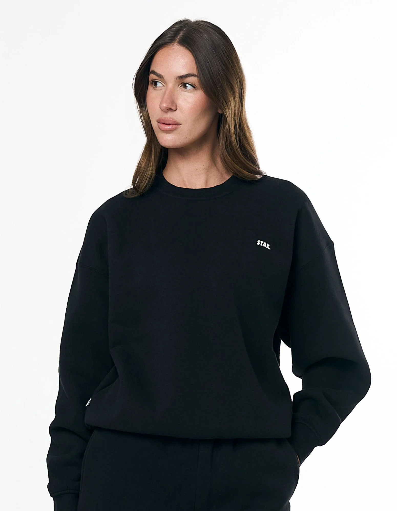 Classic Crew Solfleece™ - Black - Borderfree