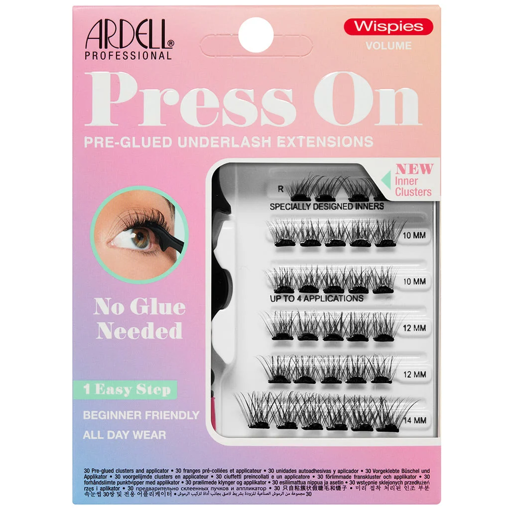 Ardell Press On Pre-Glued Underlash Extensions Kit - Wispies Volume - Borderfree