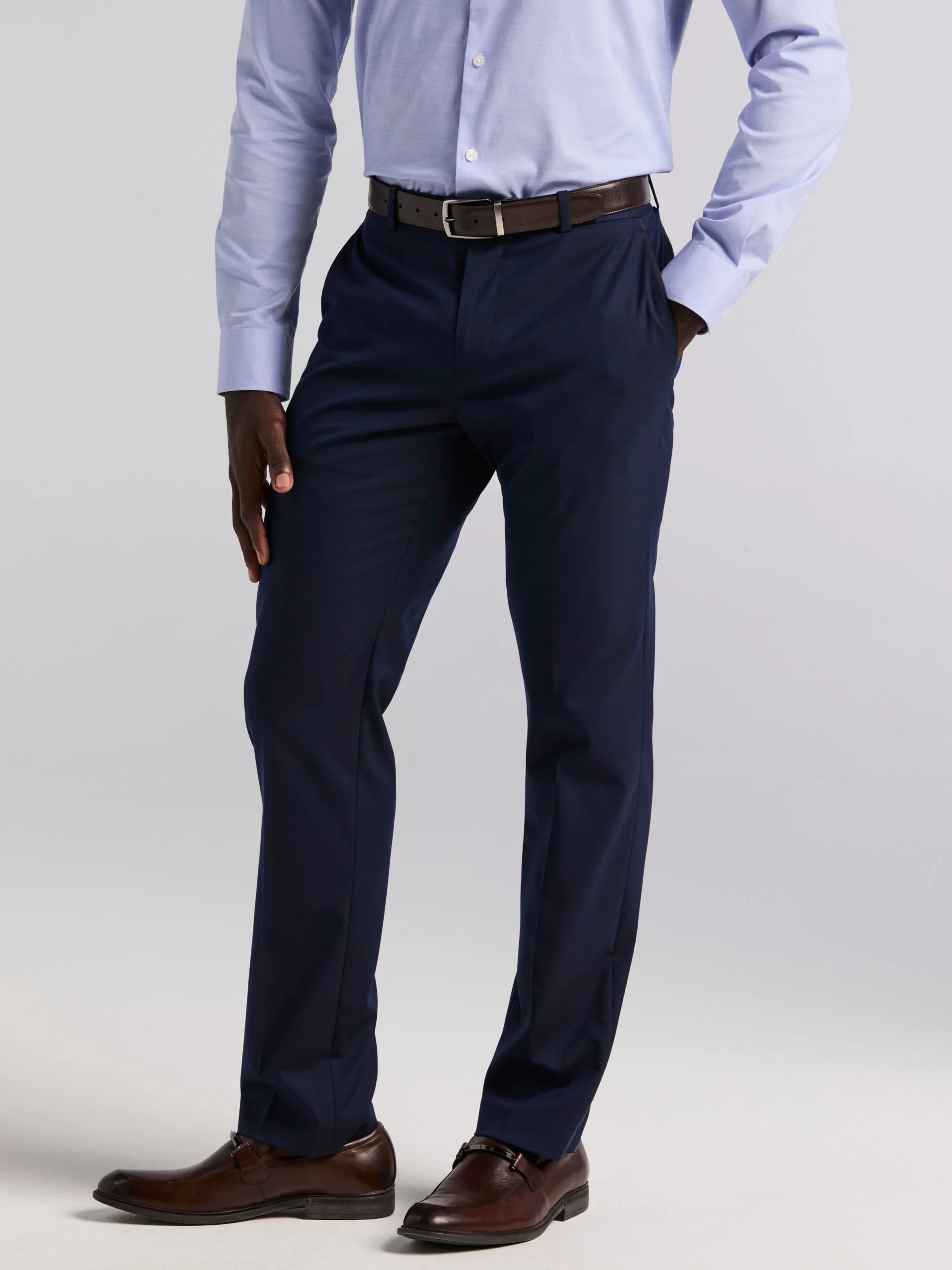 Slim Fit Stretch Tuxedo Suit Pant - Borderfree