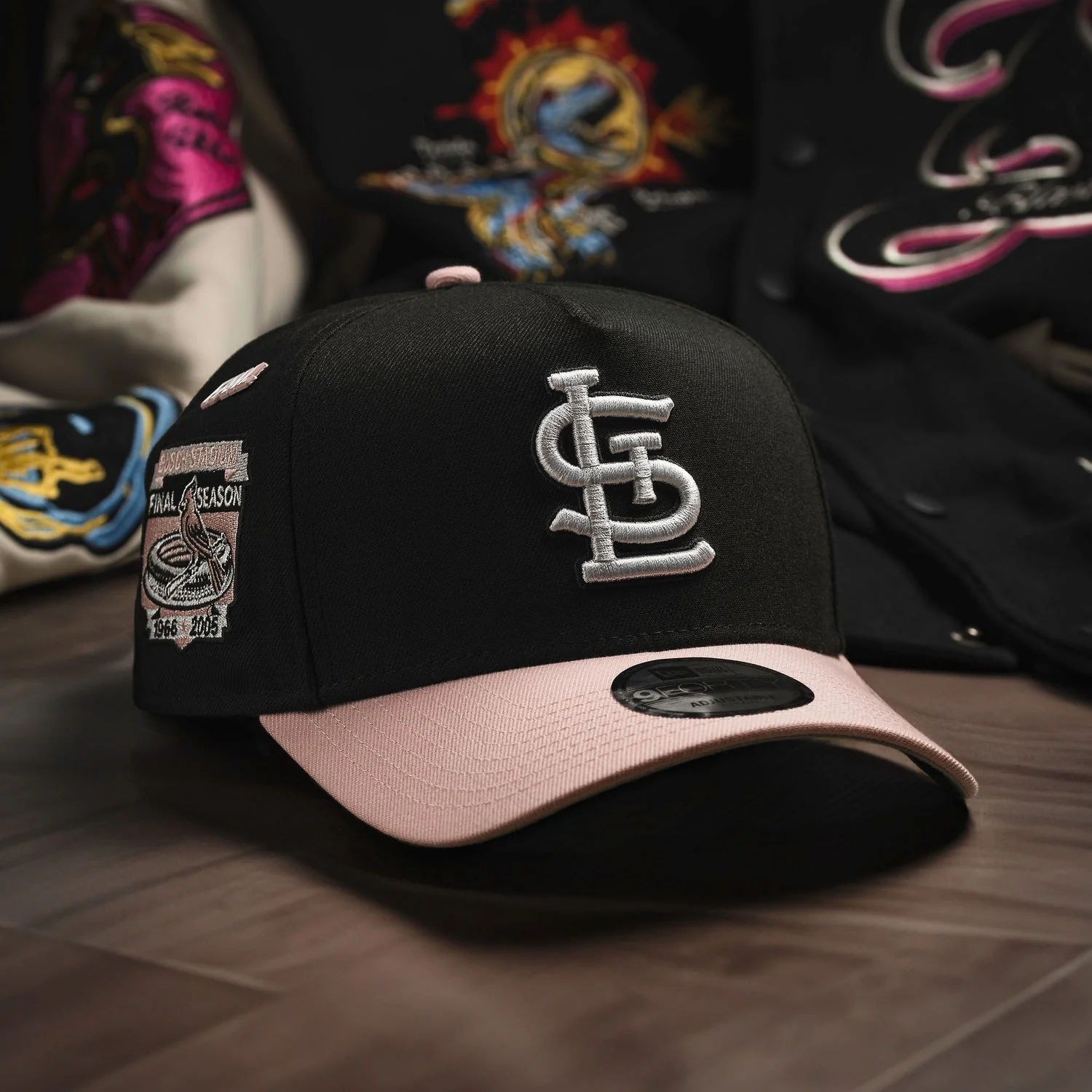 ST. LOUIS CARDINALS MLB BLACK ROUGE TWO ONE GRAY UV / NEW ERA 9FORTY A ...