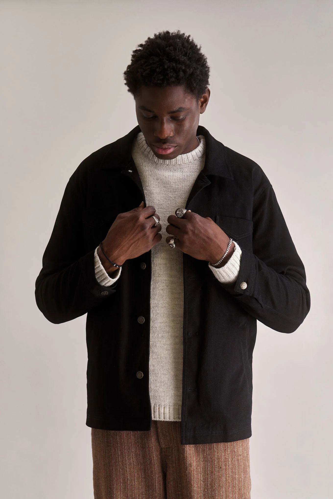 STANLEY Organic Cotton Tencel Jacket - Black - Borderfree