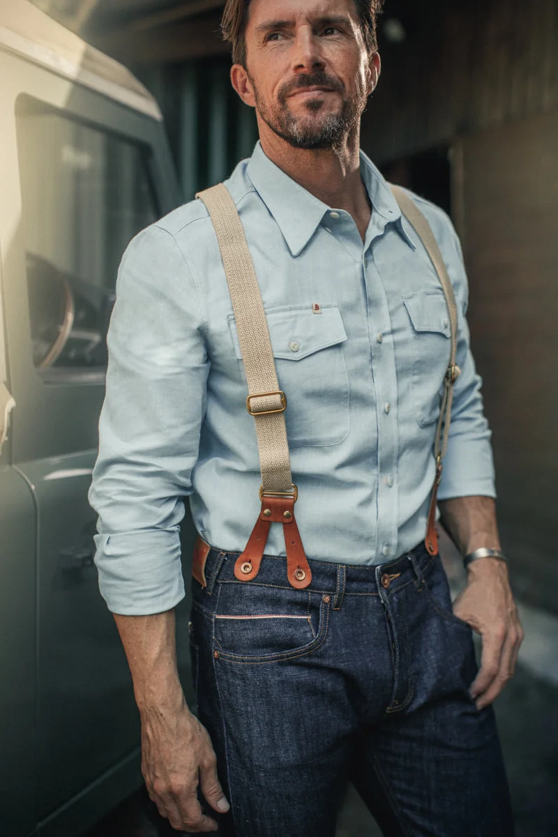 Mitchell Classic Blue Shirt - Borderfree