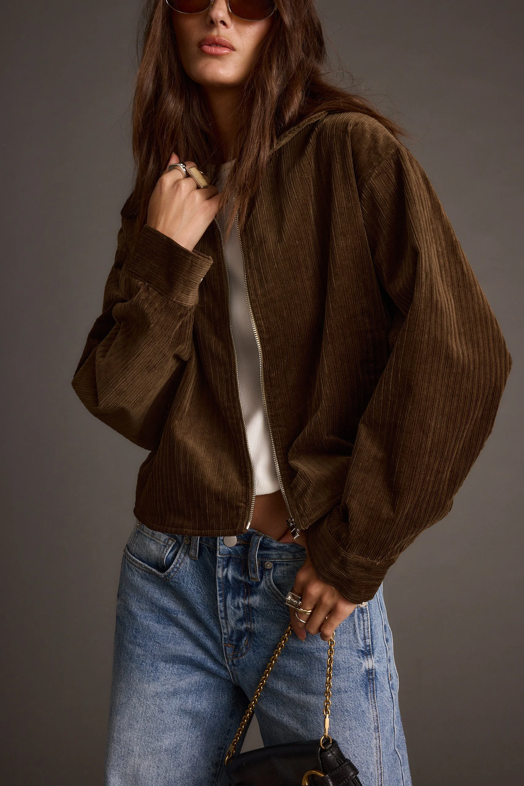 Gramercy Mocha Corduroy Jacket - Borderfree