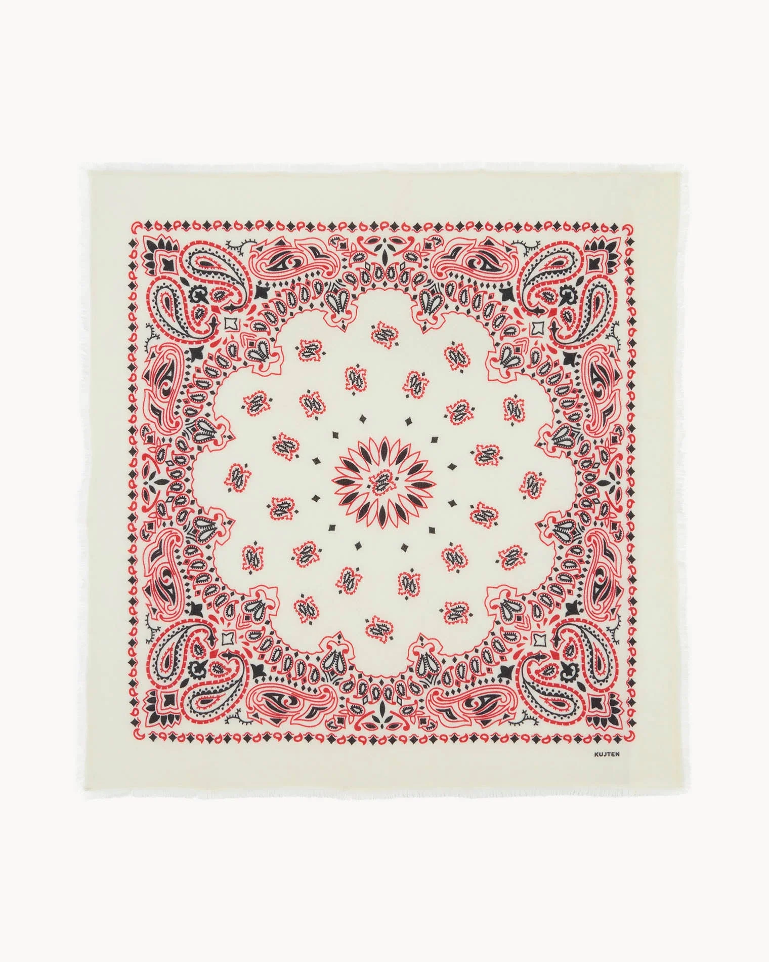 Large Bandana Hachiko Western coral red | Kujten - Borderfree