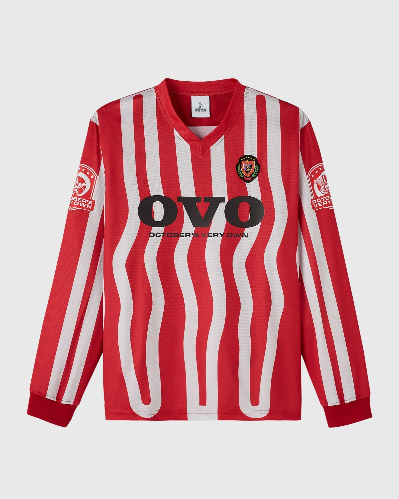 Stripe Soccer Jersey - Red | October's Very Own - Borderfree
